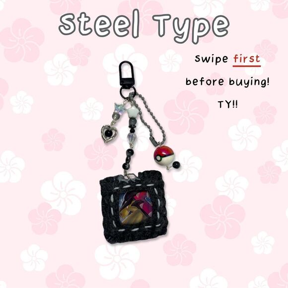 Pokemon | Accessories | Steel Type Pokemon Custom Keychain | Poshmark